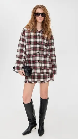 WAYF Morgan Plaid Jacket