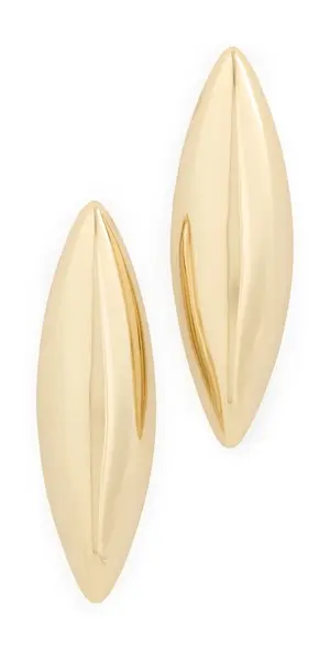JENNIFER FISHER Small Puffy Dagger Earrings - Yellow Gold