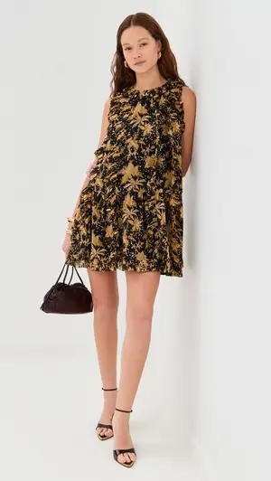 Ulla Johnson Signe Ruffled Silk Mini Dress