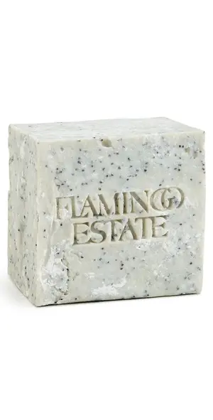 FLAMINGO ESTATE Morning Exfoliating Bar Soap Brick - Green