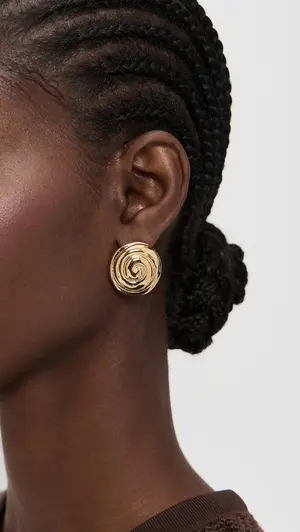 MAYAMAR Spiral Stud Earrings