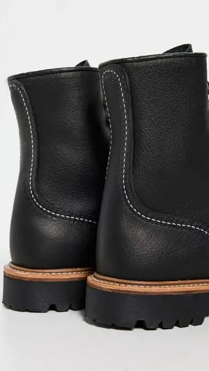 Red Wing Logger Leather Boots - Black Oil Slick