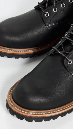 Red Wing Logger Leather Boots - Black Oil Slick