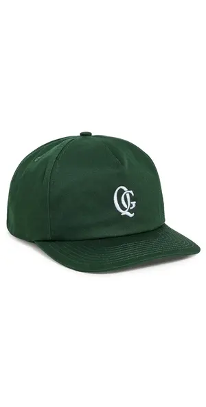 QUIET GOLF Monogrammed 5-panel Cap - Forest