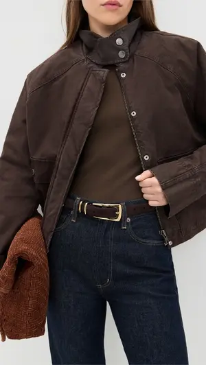 Madewell Elongated Buckle Belt - Coffee Bean