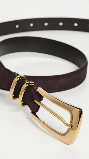 Madewell Elongated Buckle Belt - Coffee Bean