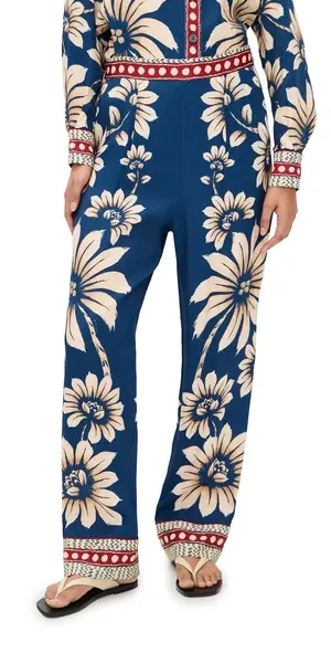 Farm Rio Pajama Pants - Luna Blue