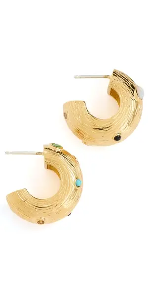 Textured Hoop Earrings