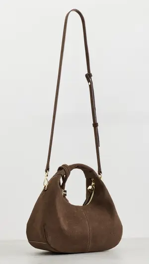 GANNI Recycled Suede Mini Hobo Bag