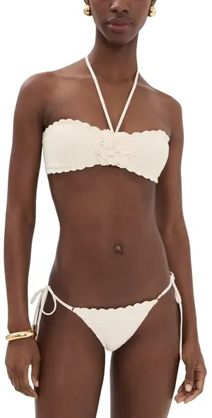 Zimmermann Awaken Crochet Bikini Set - Cream