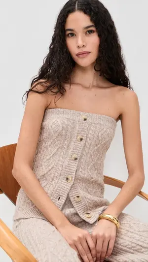 4TH & RECKLESS Cara Strapless Knit Top