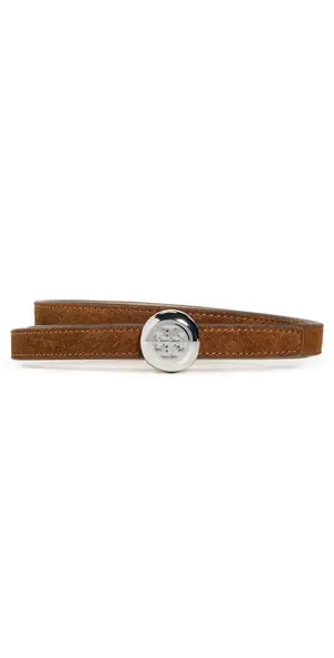 Tory Burch Romy Suede Belt - Caramel/tiramisu