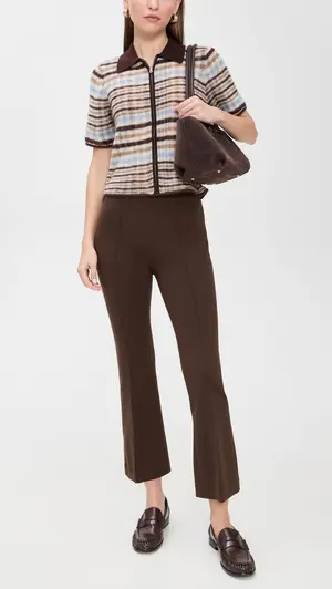 Rag & Bone Irina Kick Flare Pants - Coffee