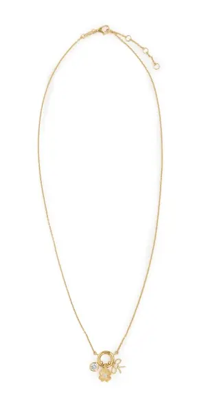 Madewell Demi Cluster Charm Necklace - 14k Gold