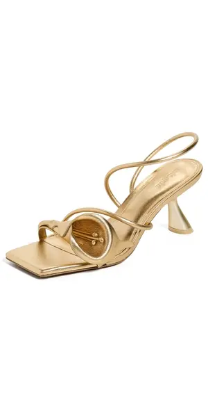 Cult Gaia Ria Sandals - Brass