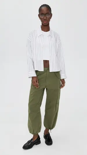Denimist Cropped Cargo Pants