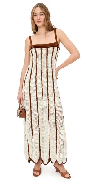 DRESS TO Knit Stripe Maxi Dress