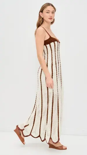 DRESS TO Knit Stripe Maxi Dress