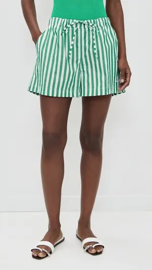 Hunza G Cabana Stripe Cotton Shorts
