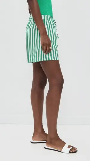 Hunza G Cabana Stripe Cotton Shorts