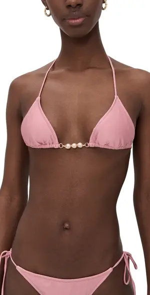 SHANI SHEMER Giselle Bikini Top - Dusty Rose