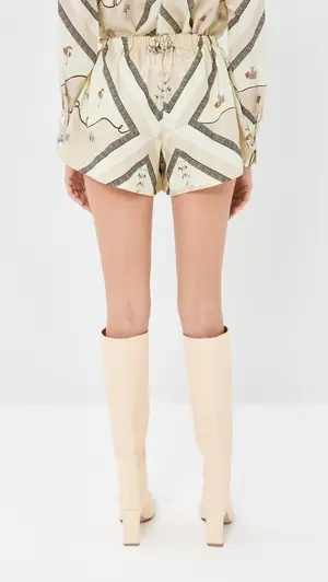 ISLA & WHITE Paloma Silk Shorts