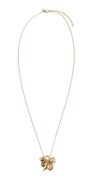 Madewell Chunky Oval Pendant Layer Pack Necklace - Polished Bronze