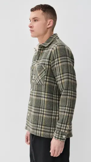 WAX LONDON Whiting Overshirt - Green