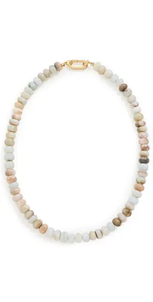 HART Opal Gemstone Necklace - Brown/grey/gold