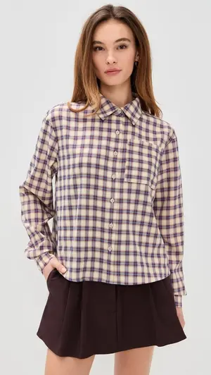 Lioness Plaid Button-down Shirt