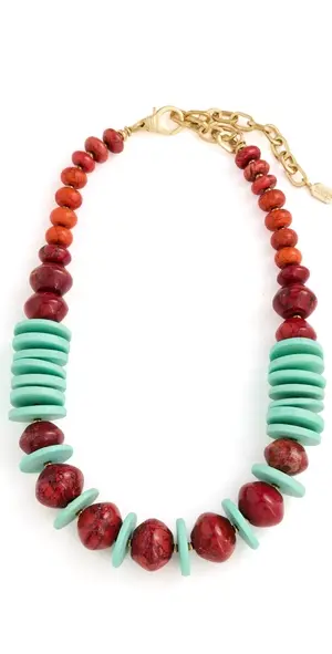 ELIZABETH COLE Momoka Dyed Howlite Necklace