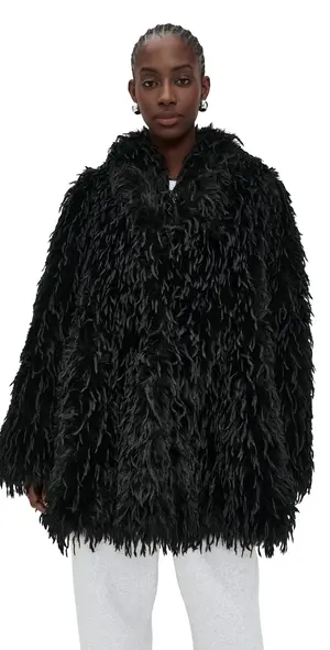 Women's Black Fur Coats