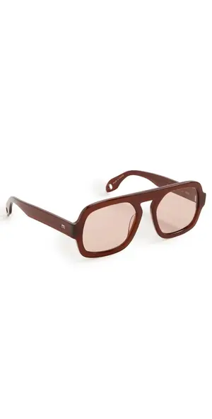 ELISA JOHNSON Jane Sunglasses - Maroon Brown