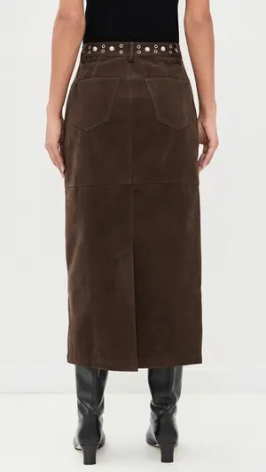 BAILEY ROSE Faux Suede Skirt