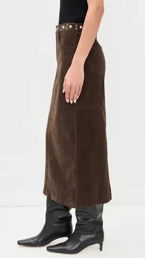 BAILEY ROSE Faux Suede Skirt
