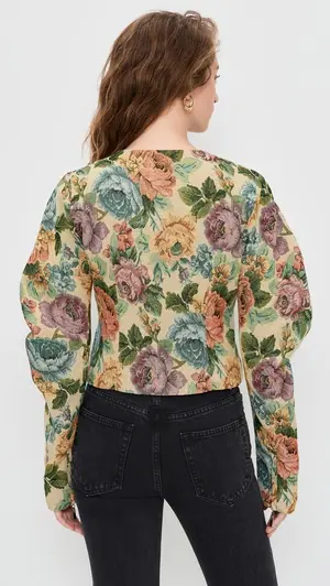 Line & Dot Cambria Floral Jacquard Jacket