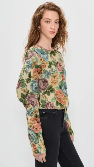 Line & Dot Cambria Floral Jacquard Jacket