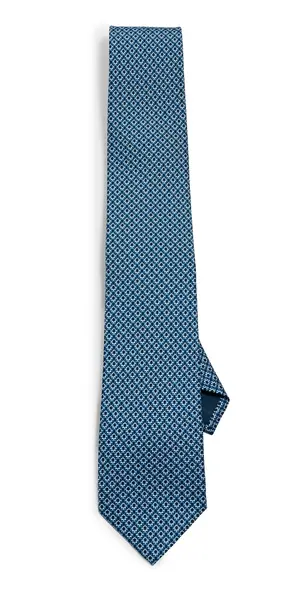 FERRAGAMO Silk Neck Tie - Navy