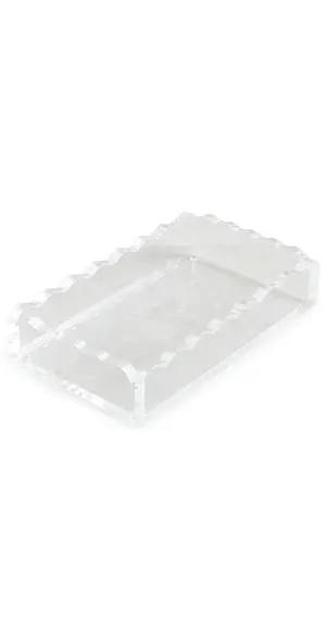 TIZO DESIGN Lucite Guest Towel Holder - Clear