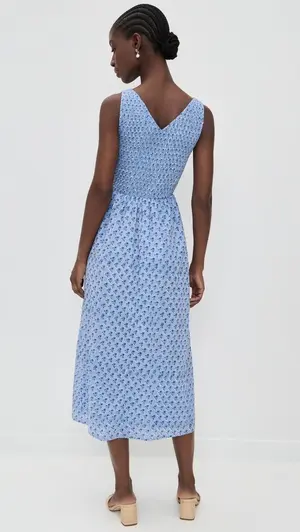 MAREA Cora Atlantic Daisy Midi Dress