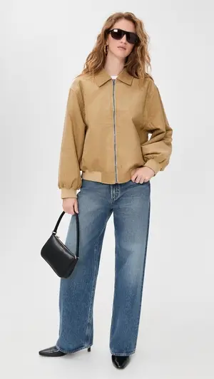Lioness Cou Cou Corduroy Bomber Jacket - Latte