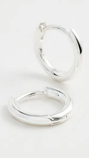 Madewell Demi Skinny Huggie Earrings - Silver