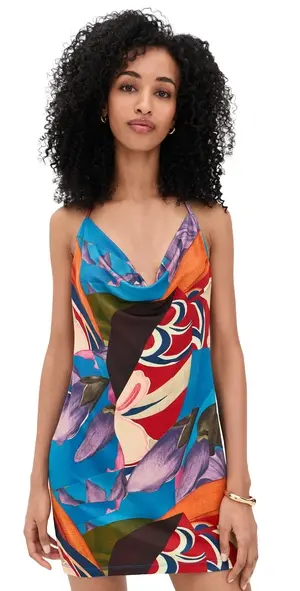 DONDE ESTEBAN Printed Jersey Mini Dress