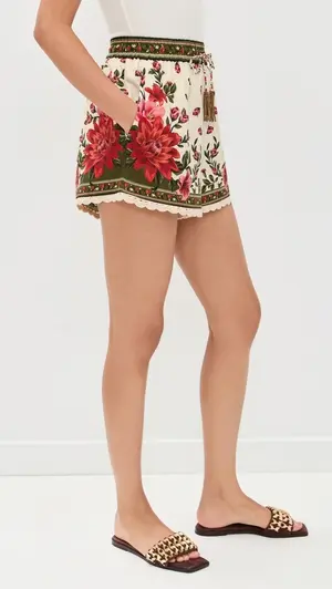 Farm Rio Floral Print Shorts