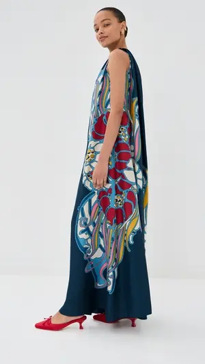 La DoubleJ Roy Silk Maxi Dress