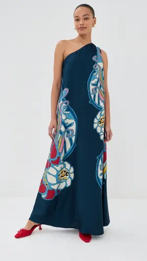 La DoubleJ Roy Silk Maxi Dress
