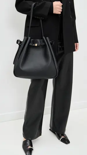 Tory Burch Romy Large Bucket Bag - Black