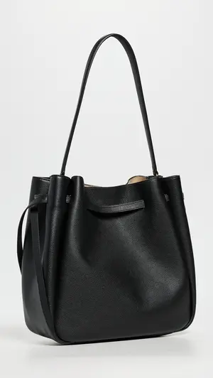 Tory Burch Romy Large Bucket Bag - Black