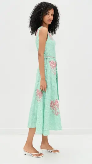 Fanm Mon Lesna Floral-printed Midi Dress