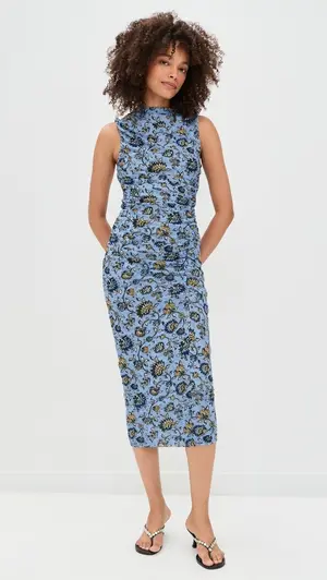 Veronica Beard Sylviani Sleeveless Midi Dress